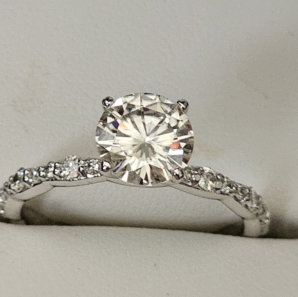 Charles & Colvard | Jewelry | Charles Colvard Moissanite 4k Ringnew ...